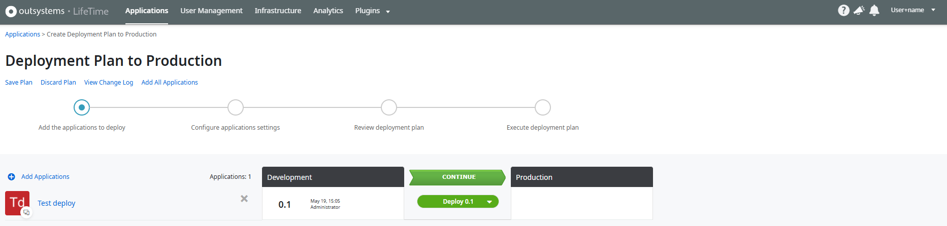 Error encountered when deploying using a user with username containing the plus character ...