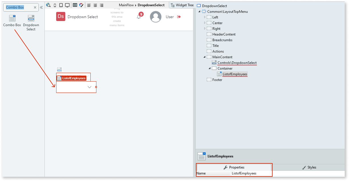 Dropdown Select - OutSystems 11 Documentation