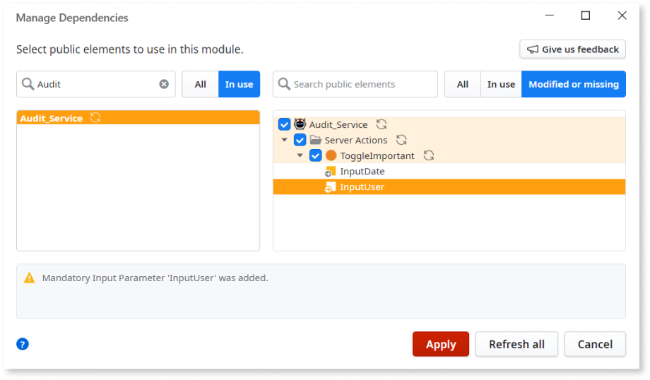 Handle Changes in Exposed Functionality - OutSystems 11 Documentation