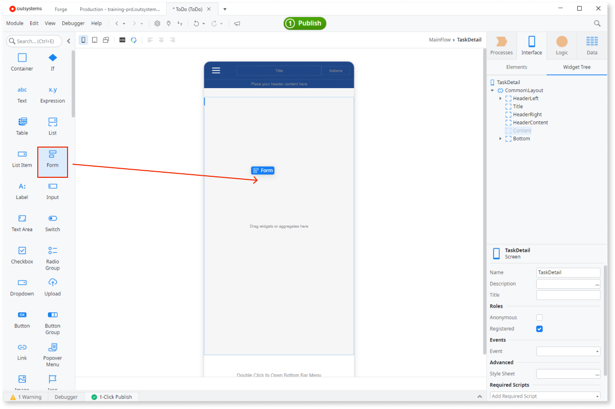 Create your first Mobile App - OutSystems 11 ドキュメンテーション