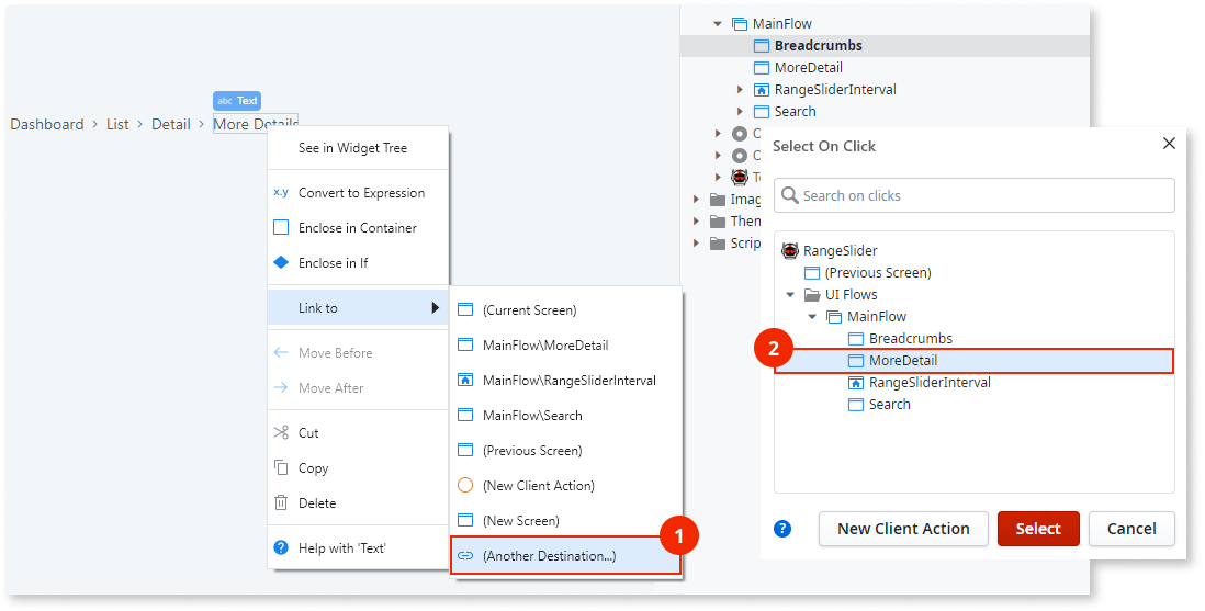 Breadcrumbs - OutSystems 11 Documentation
