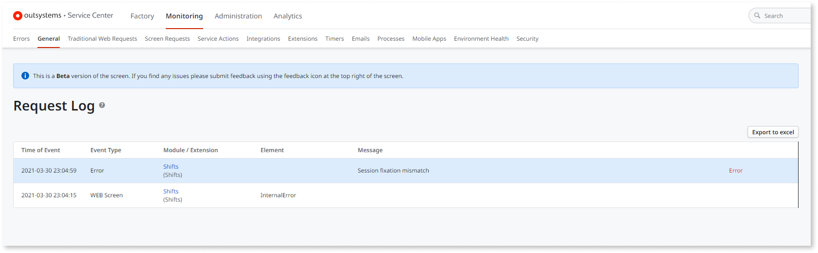 Use cases for monitoring OutSystems apps - OutSystems 11 Documentation