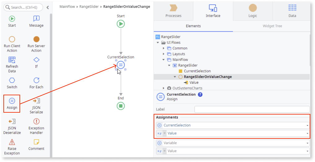Range Slider - OutSystems 11 Documentation