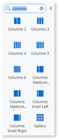 Columns - OutSystems 11 ドキュメンテーション