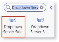 Dropdown Server Side - OutSystems 11 Documentation