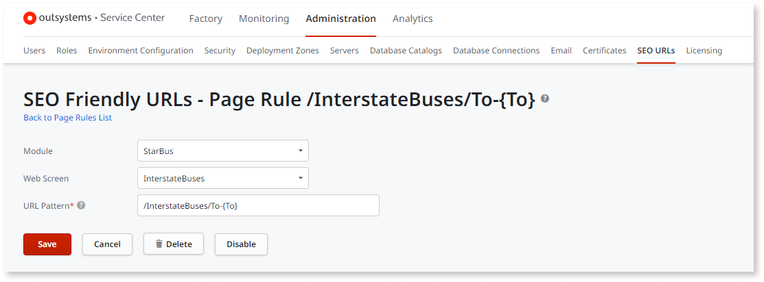 SEO-Friendly URLs for Traditional Web apps - OutSystems 11 Documentation