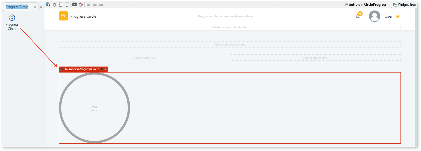Progress Circle - OutSystems 11 Documentation