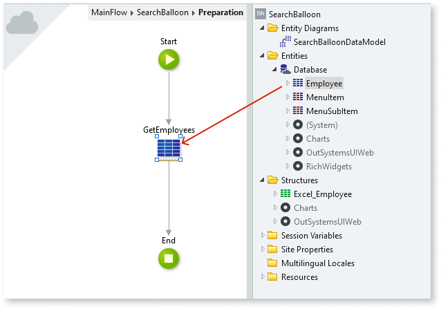 Search Balloon - OutSystems 11 ドキュメンテーション