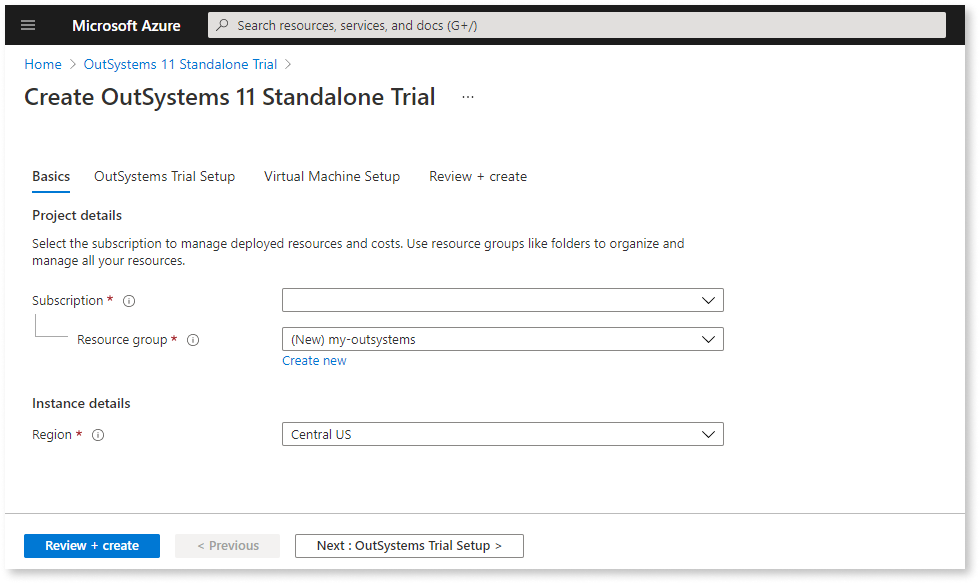 Install OutSystems Trial on Azure - OutSystems How to Guide