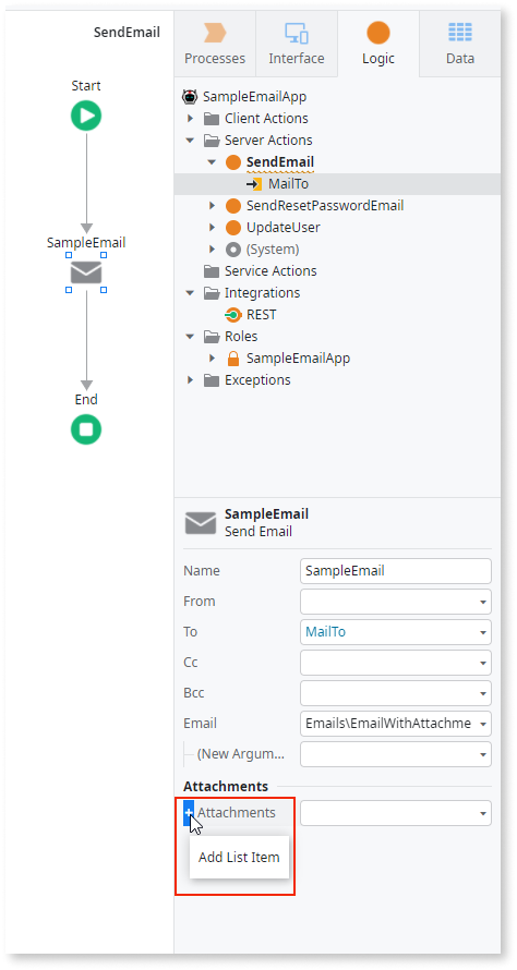 Adding email attachments - ODC Documentation