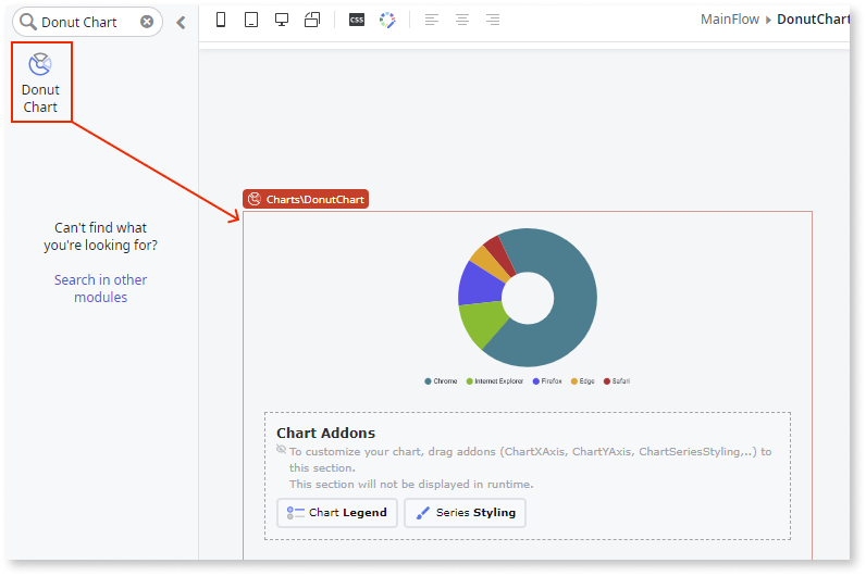 Donut Chart - OutSystems 11 ドキュメンテーション