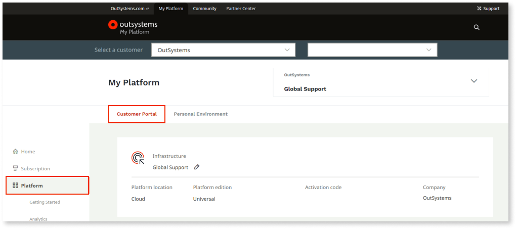 OutSystemsインフラを管理する - OutSystems 11 ドキュメンテーション