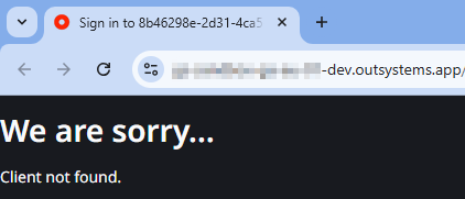 Error logging into ODC Studio Client not found - OutSystems Support