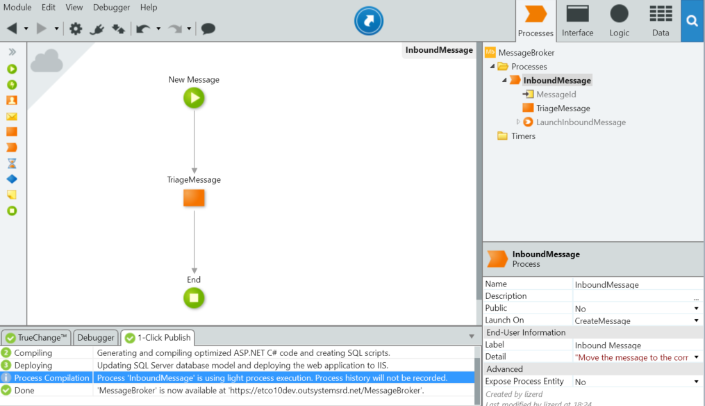Design Scalable Database Queueing Using Light Processes - OutSystems 10 Documentation