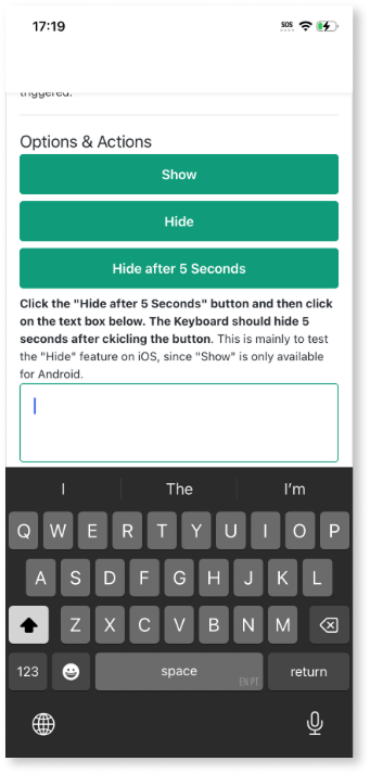 Keyboard plugin - ODC Documentation