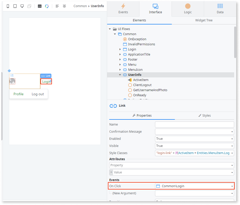 Adapt login and logout flow of converted apps - OutSystems 11 ドキュメンテーション