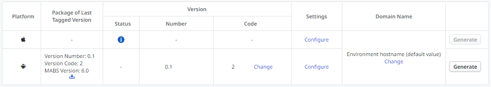 Native Platforms Configuration - OutSystems 11 Documentation