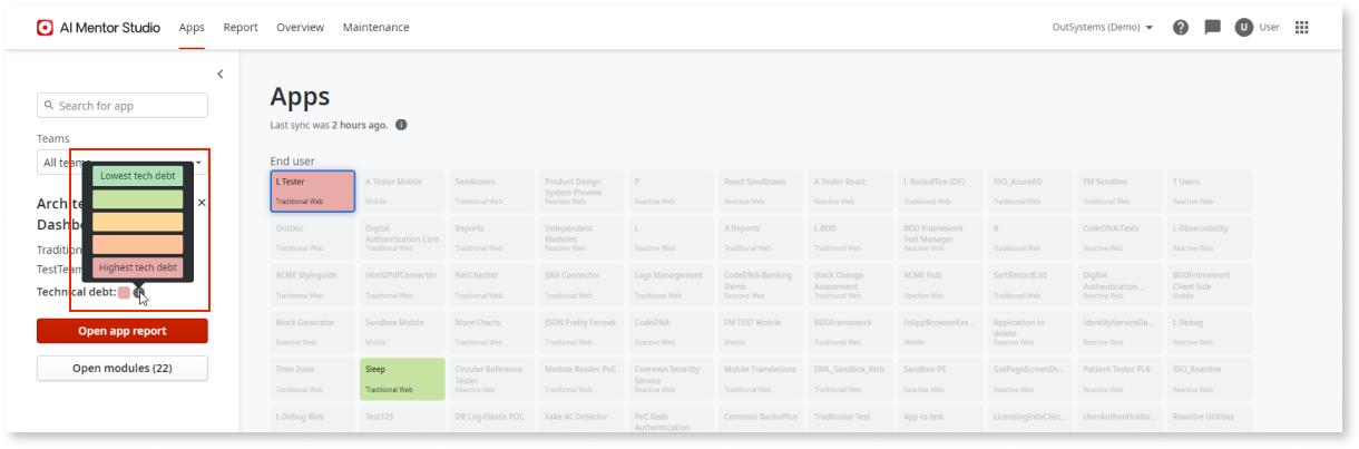 How AI Mentor Studio calculates and shows technical debt - OutSystems ...
