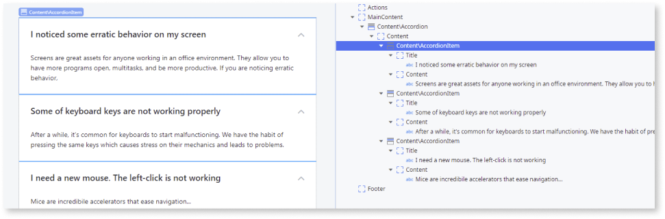 Accordion - OutSystems 11 Documentation