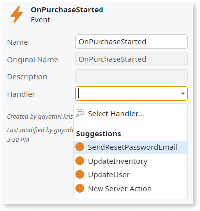ODCのイベントを実装する - ODC Documentation