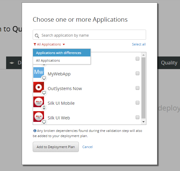 Deploy an Application - OutSystems 10 Documentation