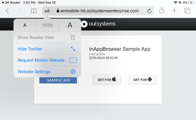 Troubleshooting the mobile apps generation - OutSystems Support