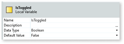Toggle Button - OutSystems 11 ドキュメンテーション