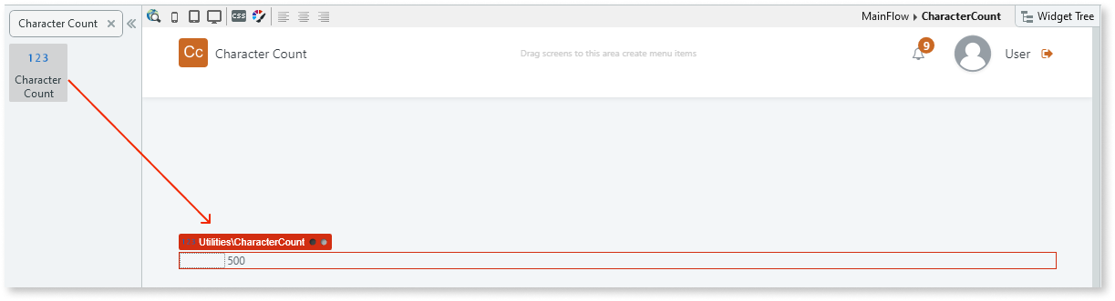 Character Count - OutSystems 11 Documentation
