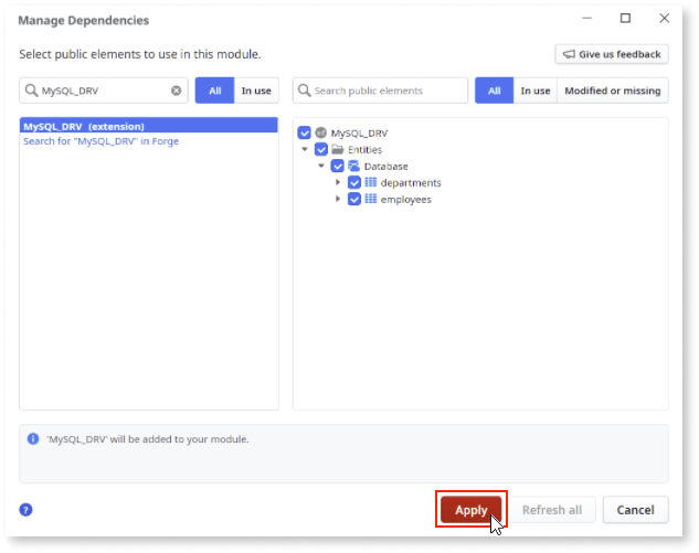 Integrate with an external database using Integration Builder - OutSystems 11 Documentation