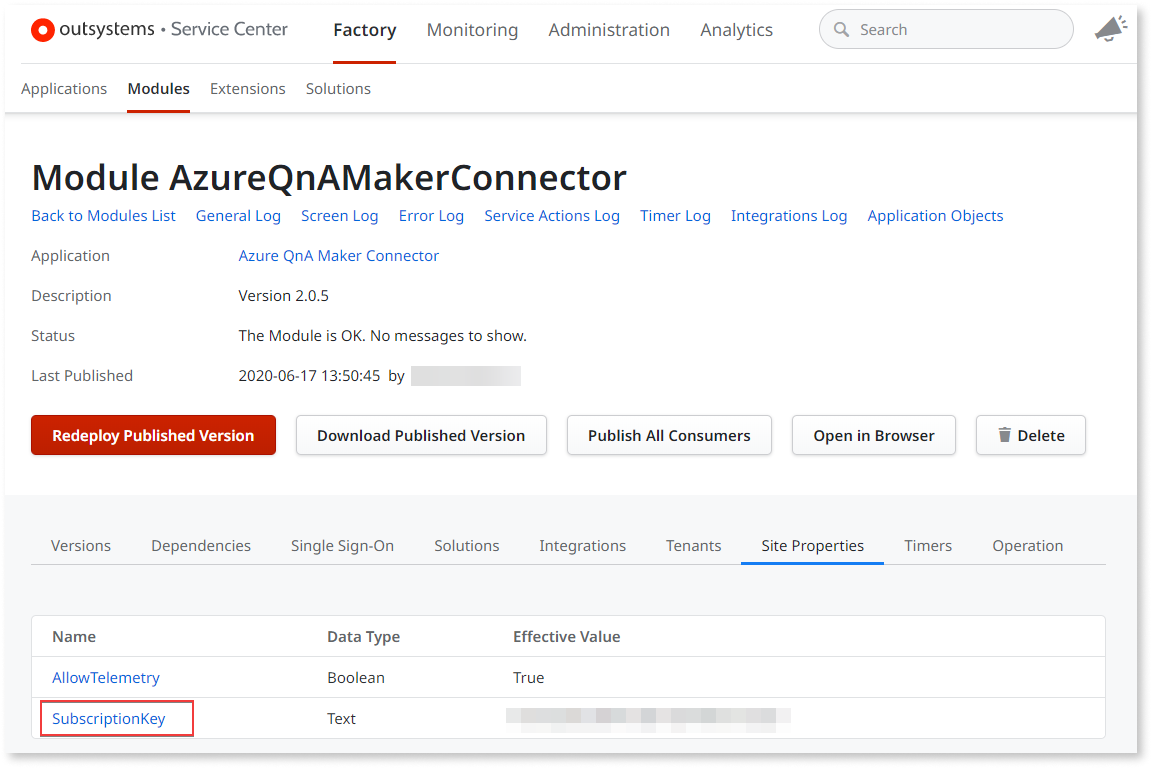 Use the Azure QnA Maker Connector in OutSystems apps - OutSystems 11 ...