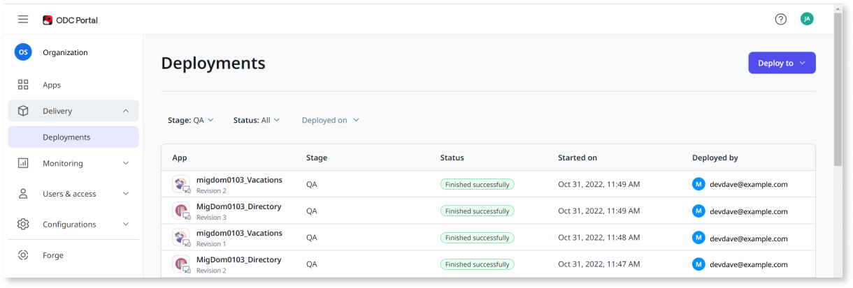 Onboarding developers - ODC Documentation