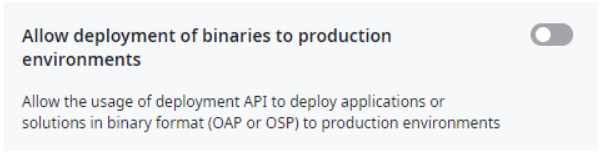 LifeTime APIを使用してインフラ間でアプリをパブリッシュする - OutSystems 11 ドキュメンテーション