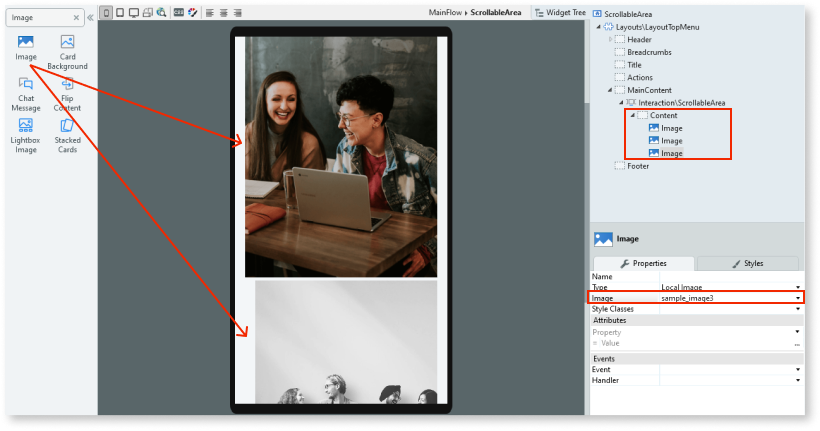 Scrollable Area - OutSystems 11 Documentation