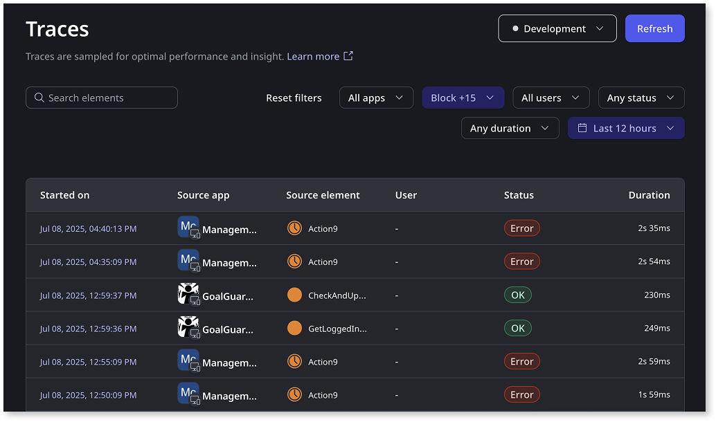 Monitoring and troubleshooting apps - ODC Documentation