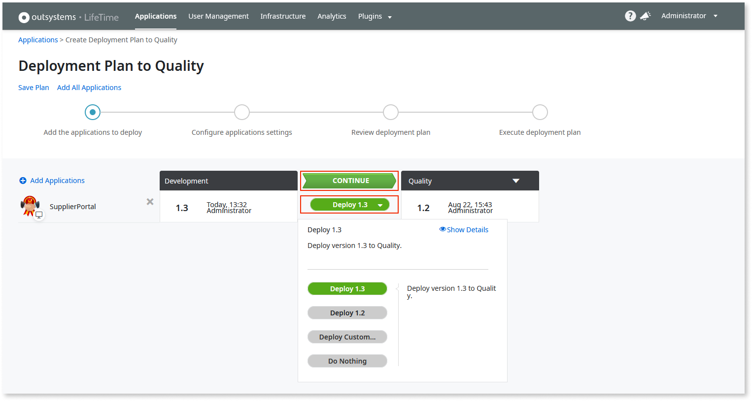 ALM in OutSystems: configuration management - OutSystems 11 Documentation