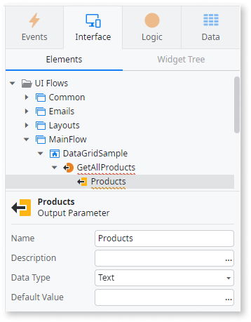 Fetch data for OutSystems Data Grid - ODC Documentation
