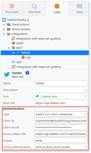 利用対象のREST API WebサービスでOAuth 2.0クライアントフロー認可を使用する - OutSystems 11 ドキュメンテーション