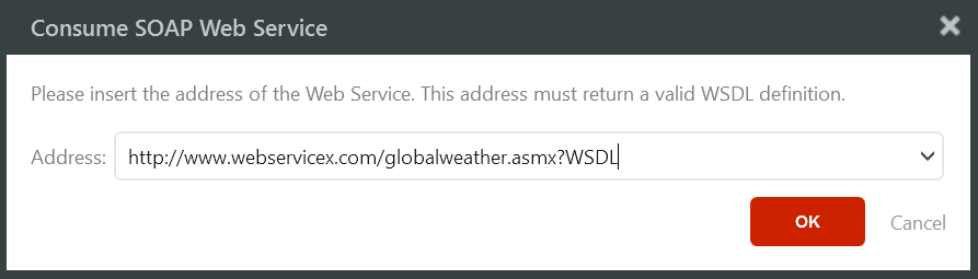 Consume a SOAP Web Service - OutSystems 10 Documentation