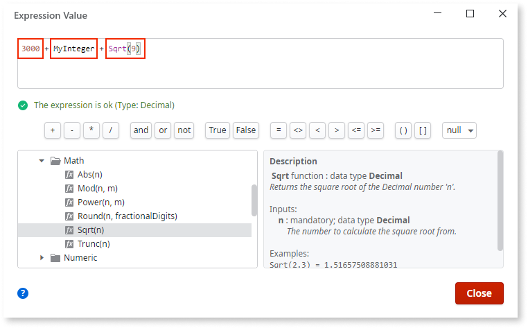 Operands - OutSystems 11 Documentation