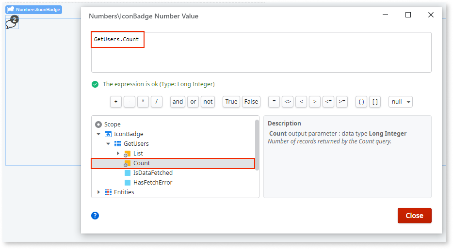 Icon Badge - OutSystems 11 Documentation