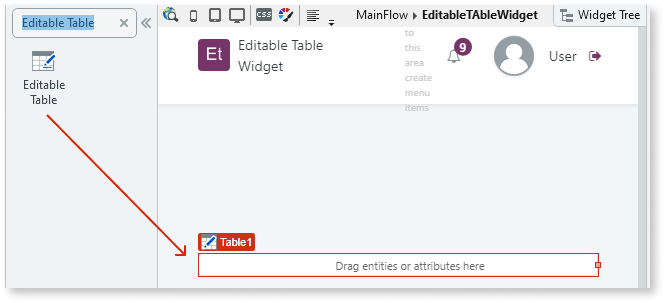 Editable Table Widget - OutSystems 11 Documentation