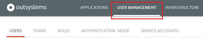 ITユーザーを管理する - OutSystems 11 ドキュメンテーション