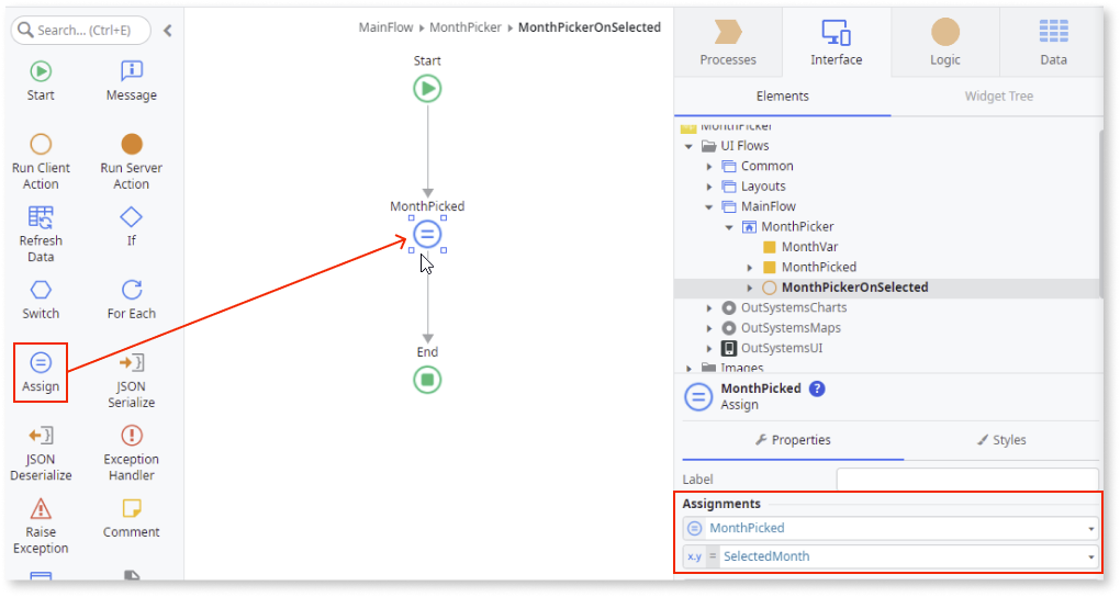 Month Picker - OutSystems 11 Documentation