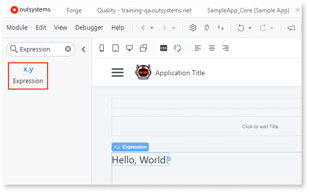 Expressions - OutSystems 11 Documentation