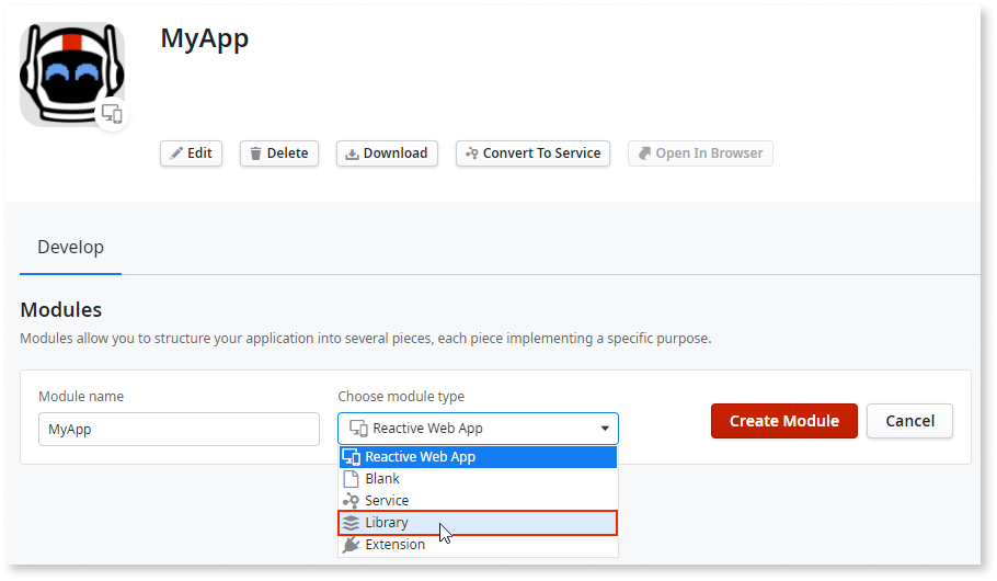 Libraries - OutSystems 11 Documentation