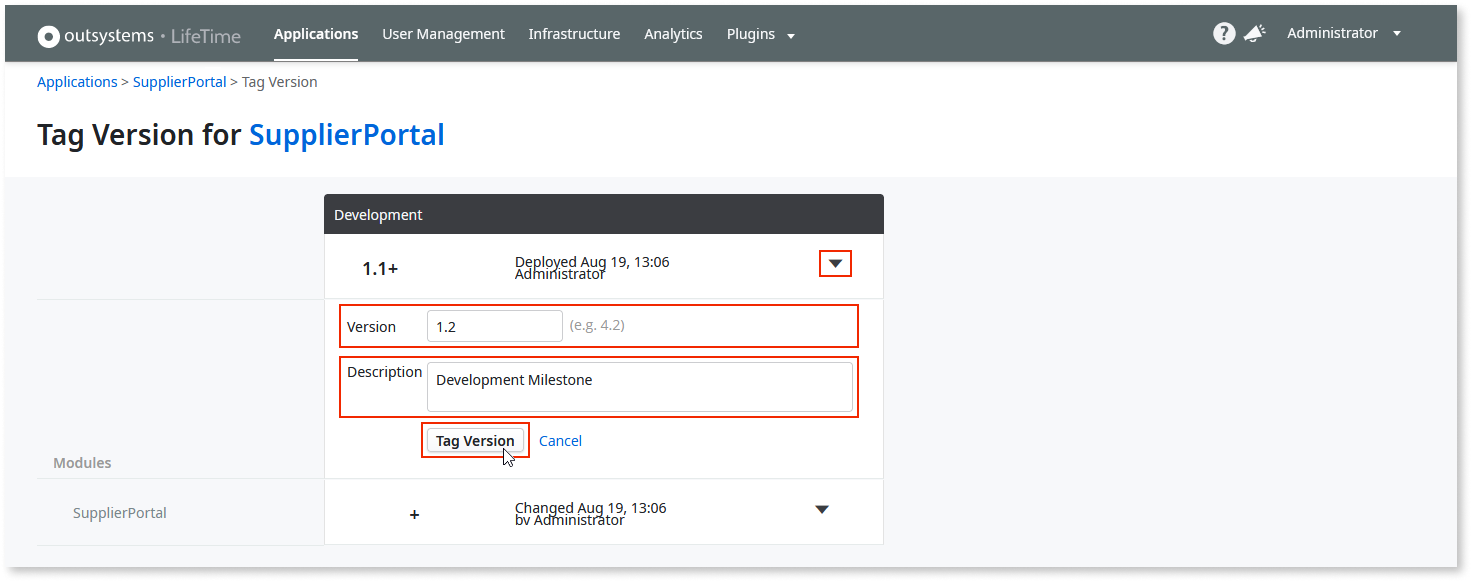 ALM in OutSystems: configuration management - OutSystems 11 Documentation