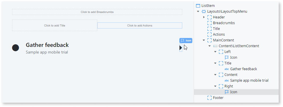 List Item Content - ODC Documentation