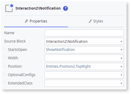 Notification - OutSystems 11 Documentation