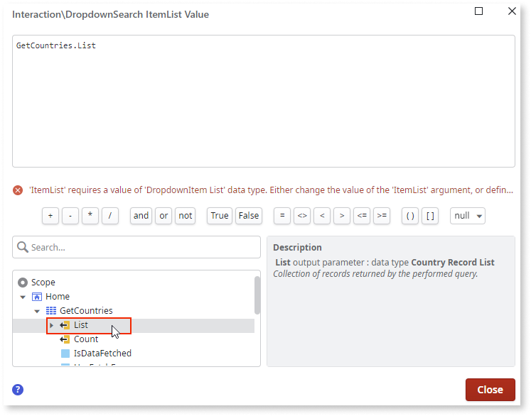 How to implement a dropdown search with country dial-in codes and flags - OutSystems How to Guide