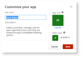 Using the Issue Report template - OutSystems 11 Documentation